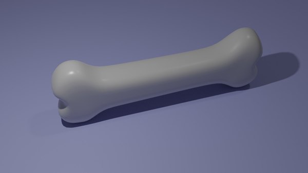 3d dogbone bone dog model