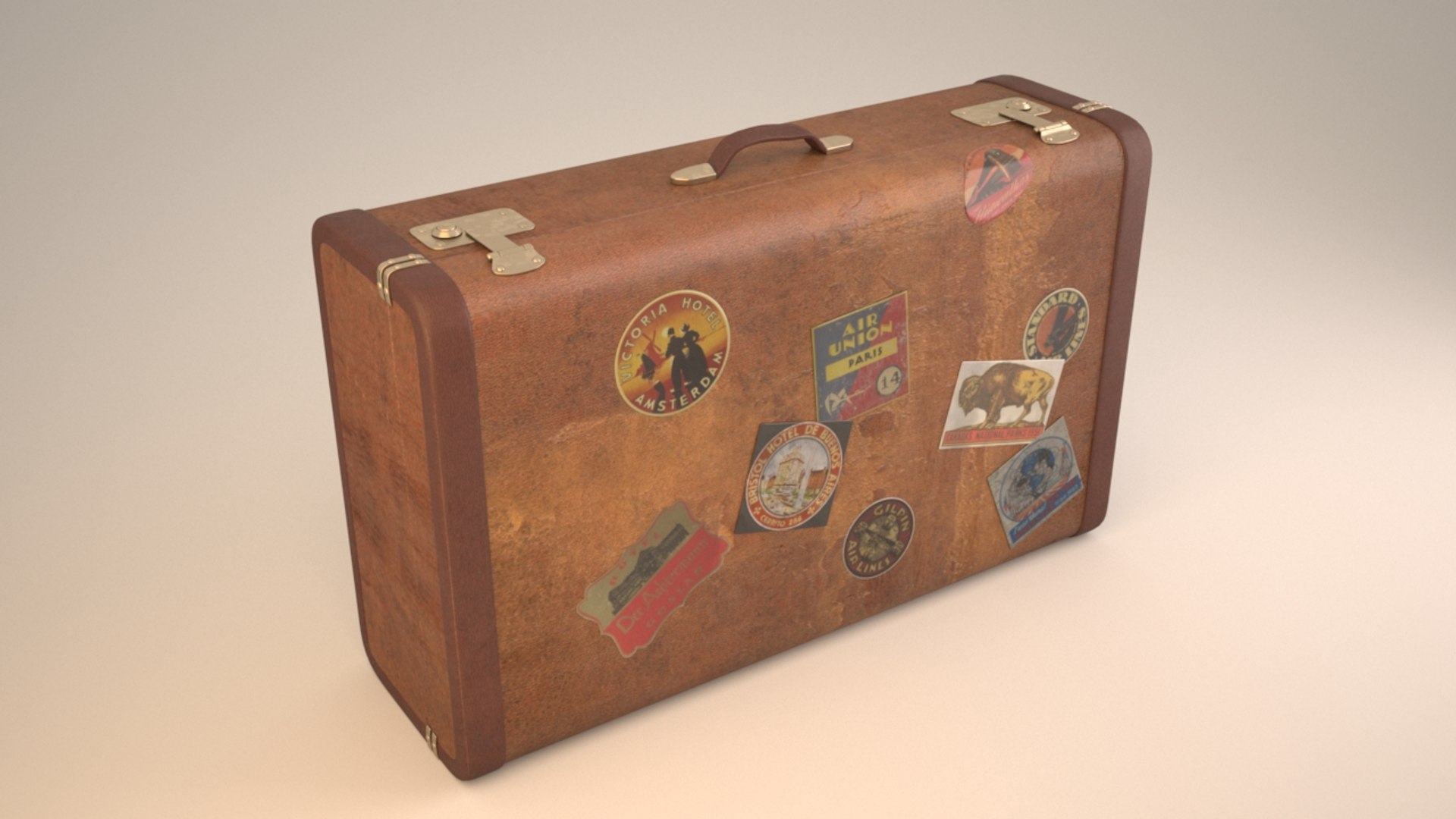 3d Travel Suitcase Model