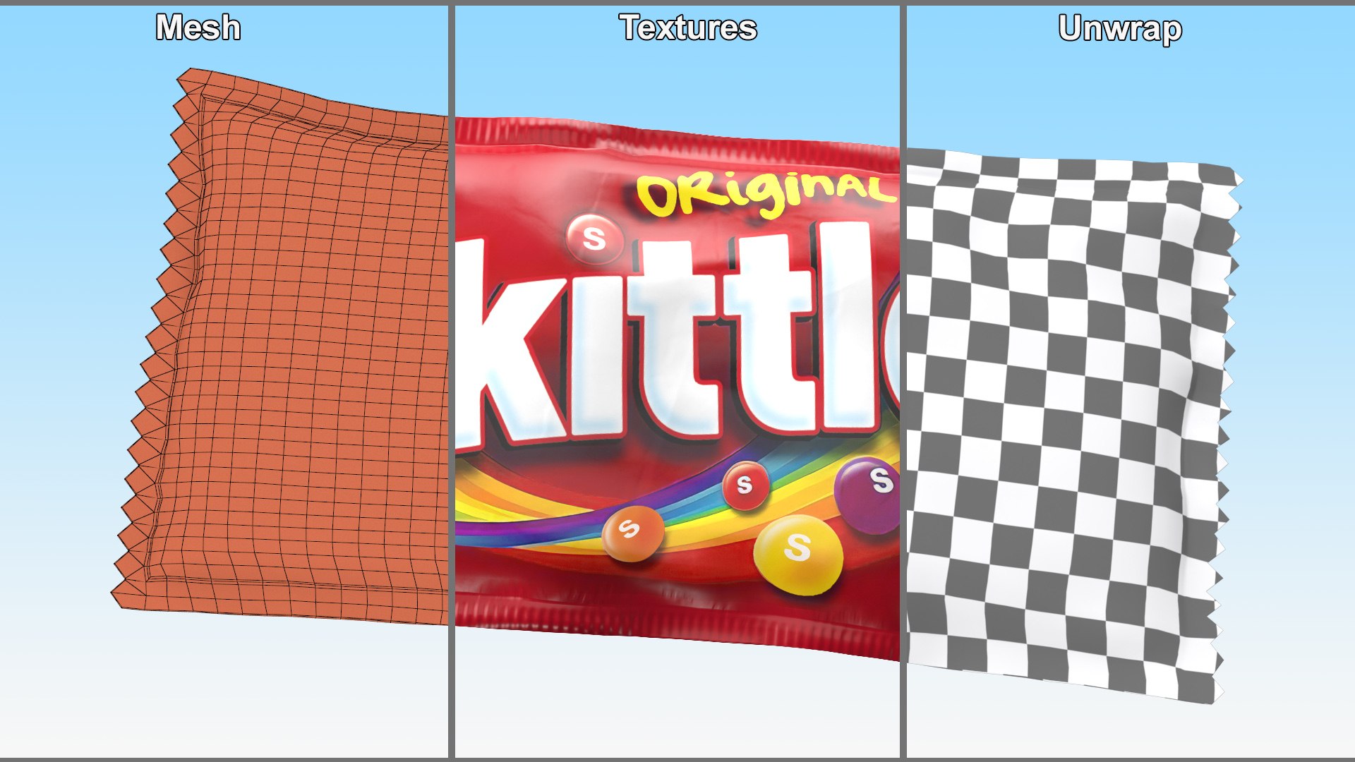 3D Skittles Original Package - TurboSquid 2290765