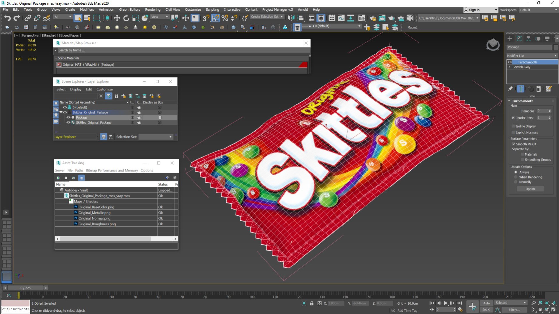 3D Skittles Original Package - TurboSquid 2290765