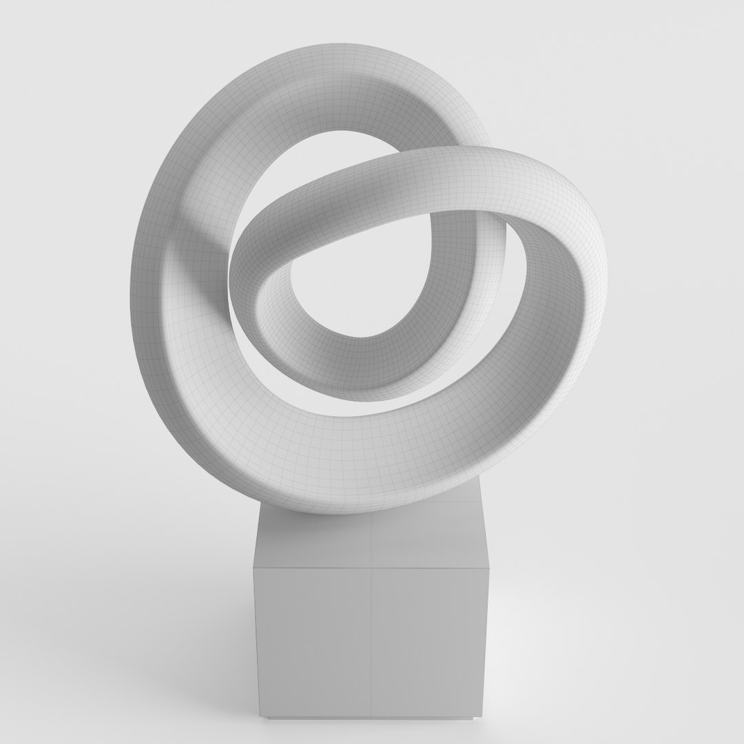 Modern decorative abstract bronze 3D model - TurboSquid 1648993