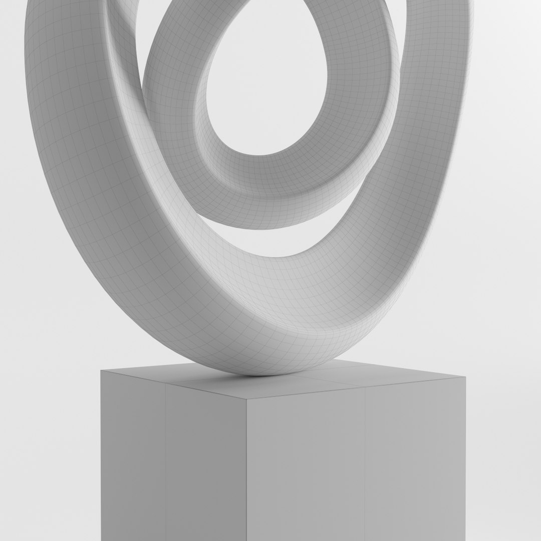 Modern decorative abstract bronze 3D model - TurboSquid 1648993