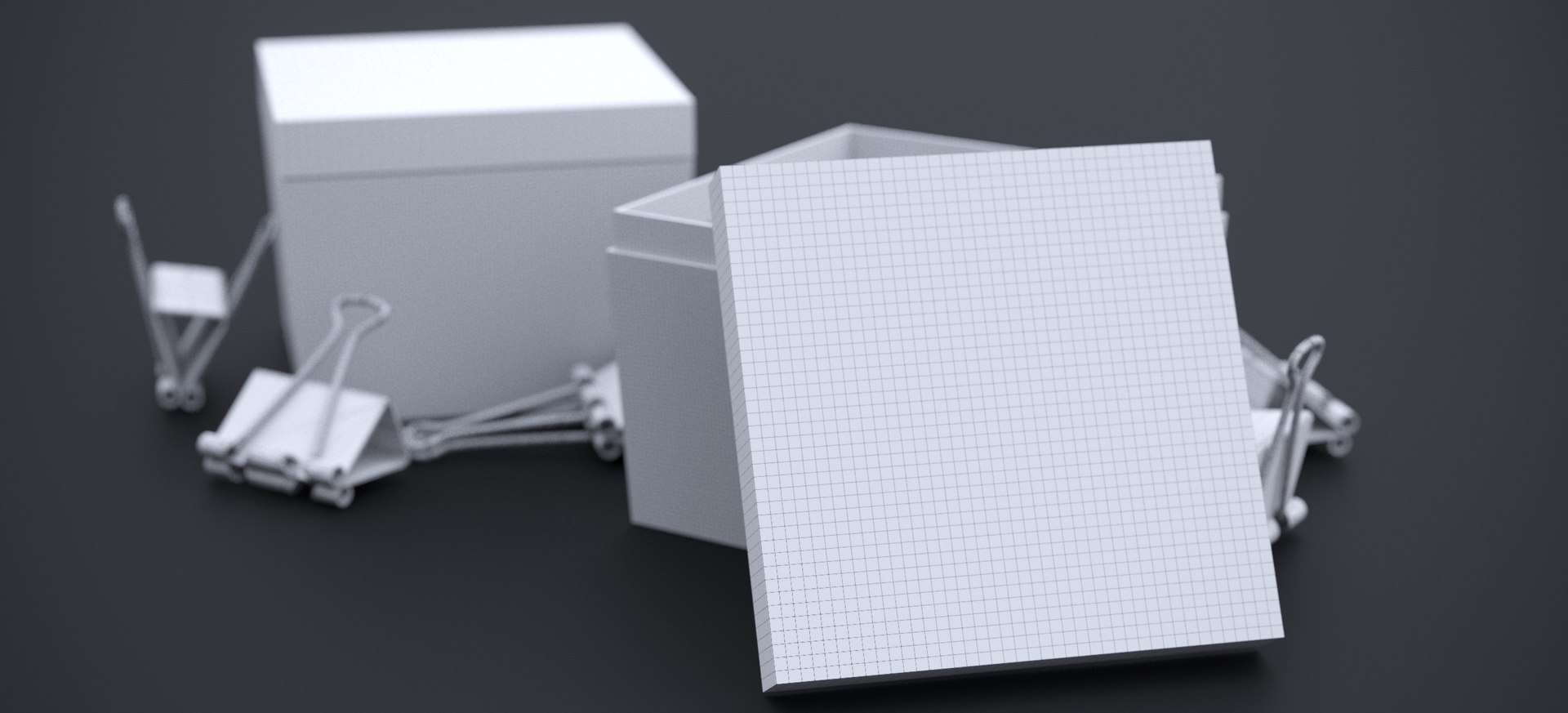 3D BINDER CLIPS AND STORAGE BOX 2024 - TurboSquid 2328008