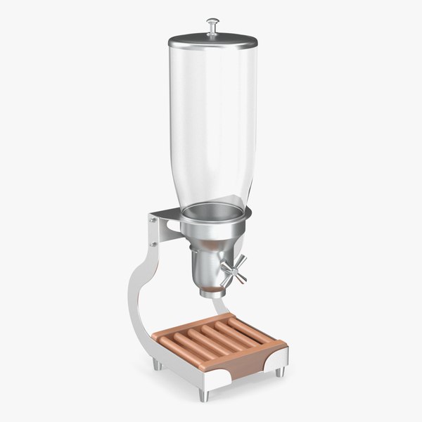 modelo 3d Dispenser Wooden Base For Dry Food Smart Space With One ...