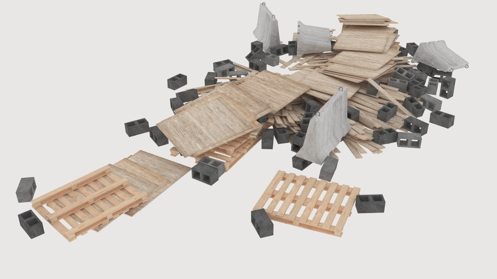 3D Construction Pallet Pile 1 - TurboSquid 1949389