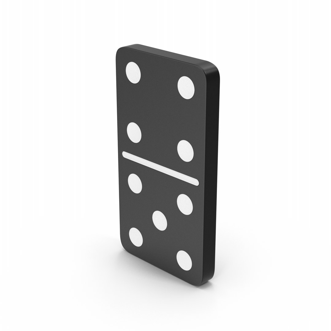 Domino 4x5 Black 3D Model - TurboSquid 2336985