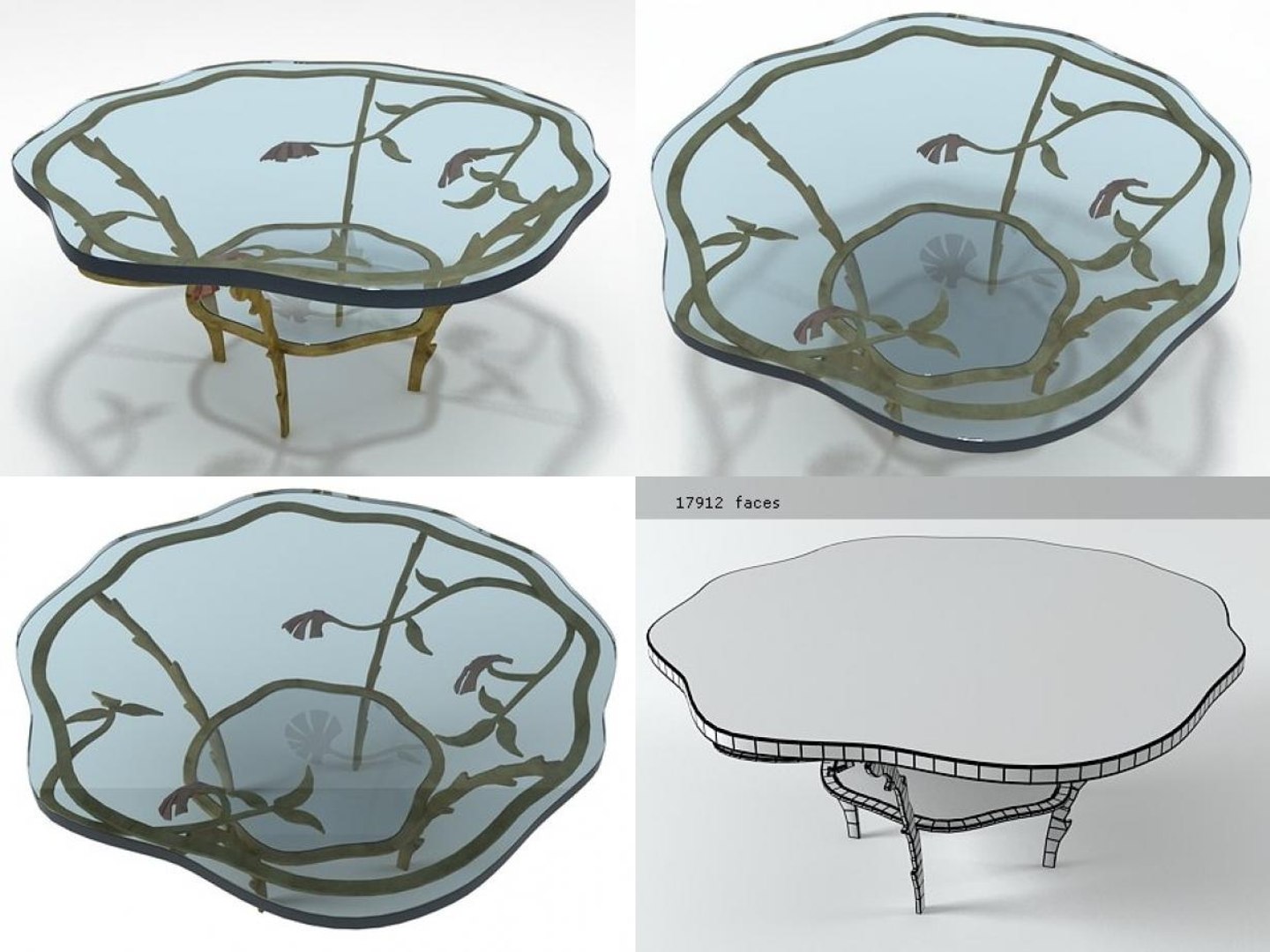 3D Cocktail Table Model - TurboSquid 1184939