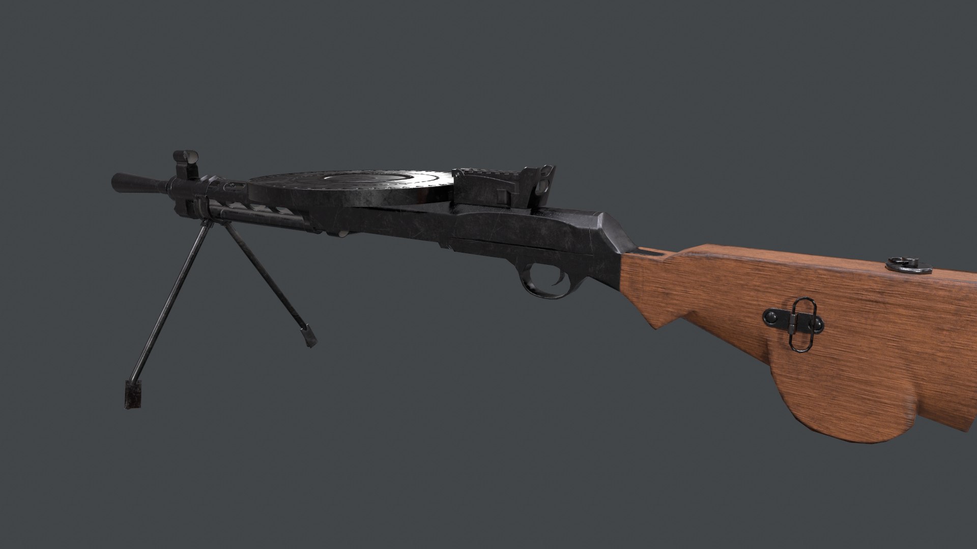 Soviet Lmg Dp-28 Gun 3D - TurboSquid 1410548
