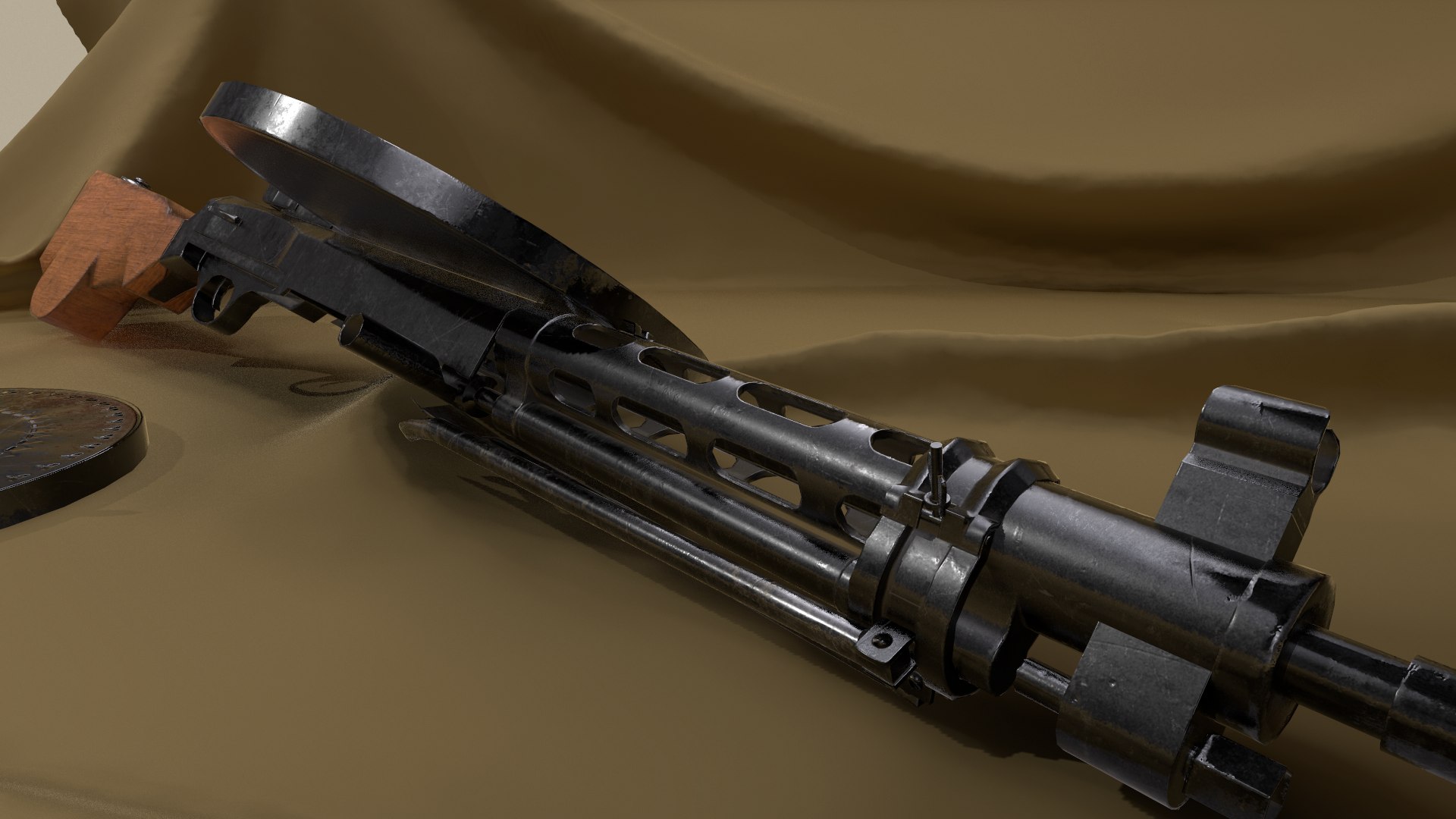 Soviet Lmg Dp-28 Gun 3D - TurboSquid 1410548