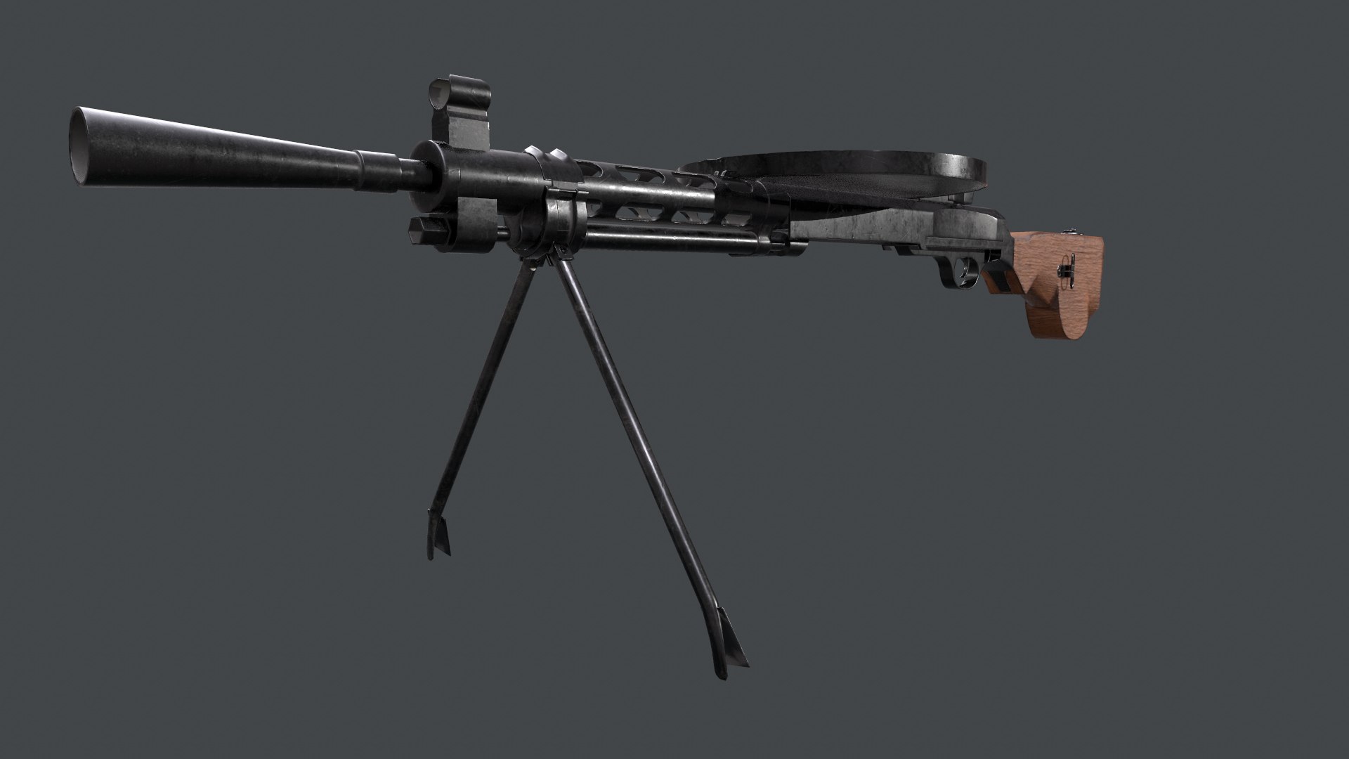 Soviet Lmg Dp-28 Gun 3D - TurboSquid 1410548