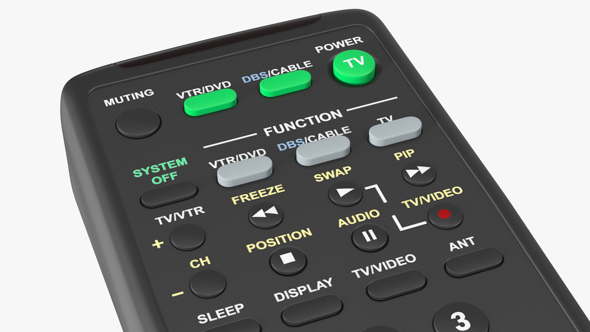 Sony rm-y167 ir tv remote 3D model - TurboSquid 1614325