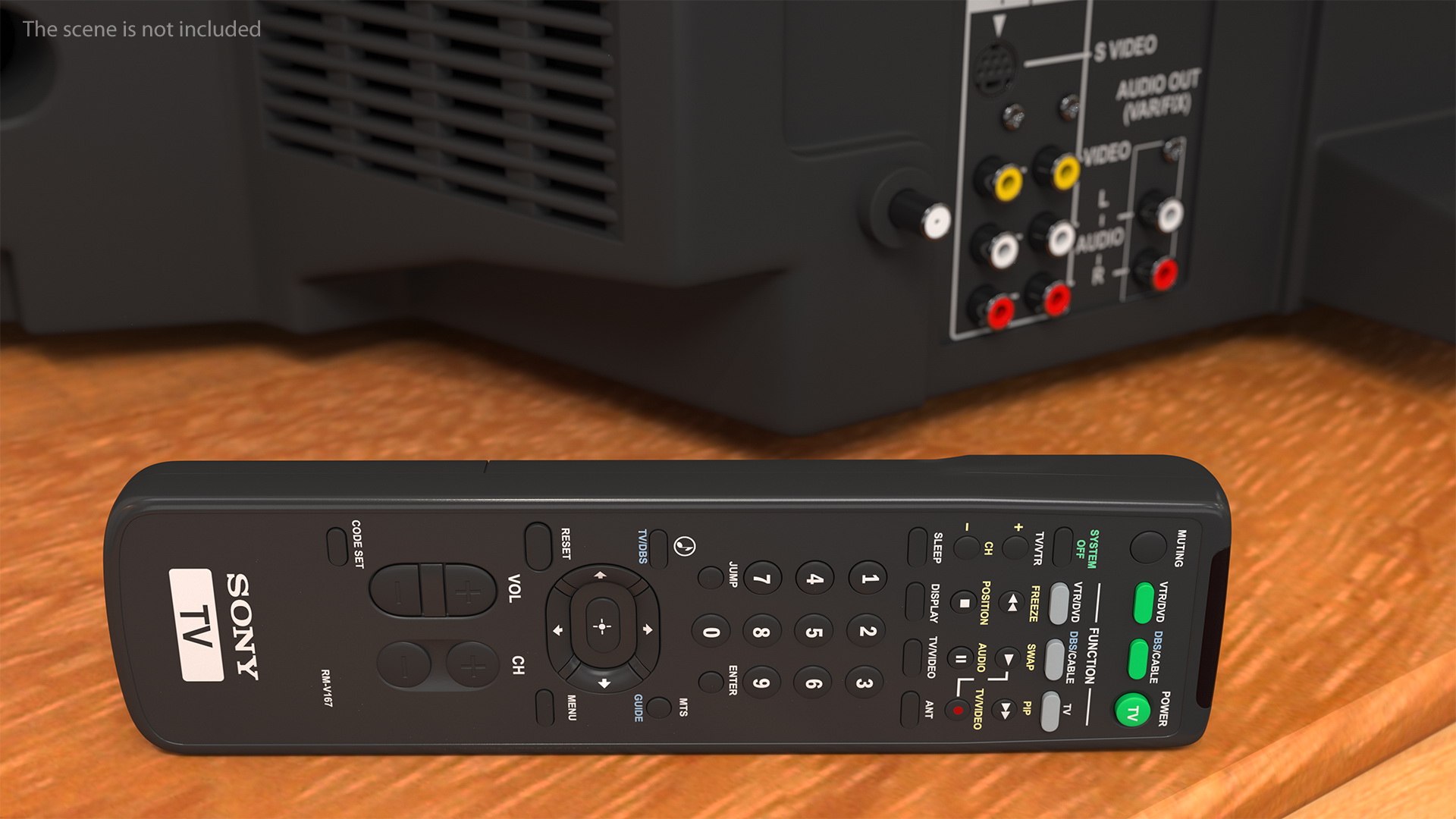 Sony rm-y167 ir tv remote 3D model - TurboSquid 1614325