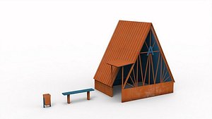 3D metal hangar model - TurboSquid 1714154