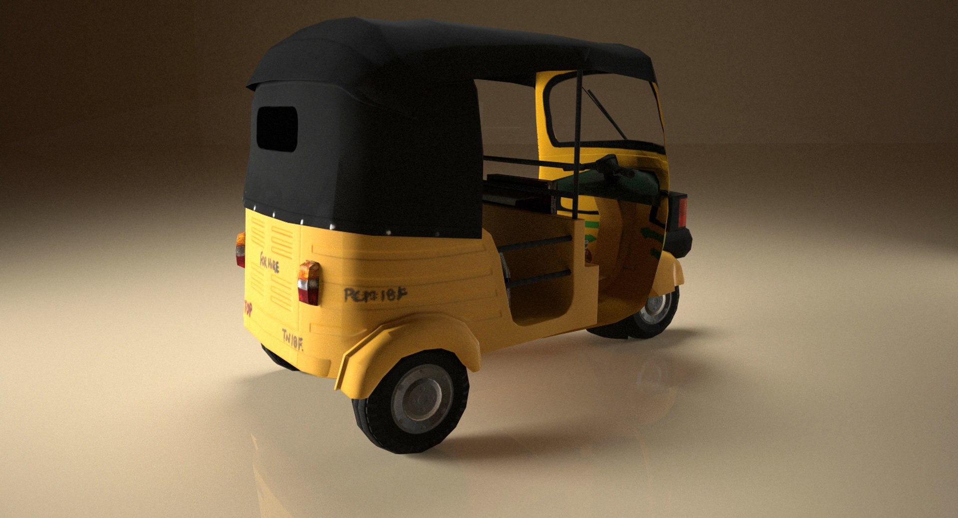 3d Auto Rickshaw