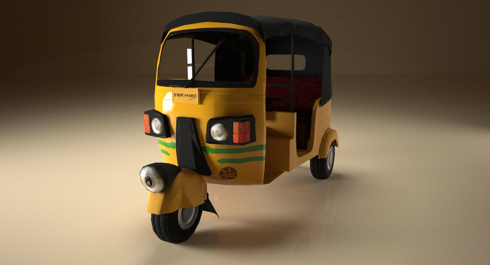 3d Auto Rickshaw