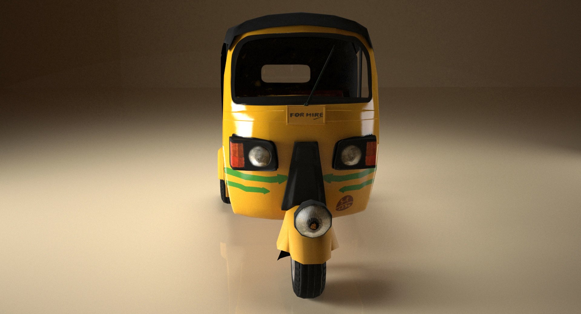 3d Auto Rickshaw