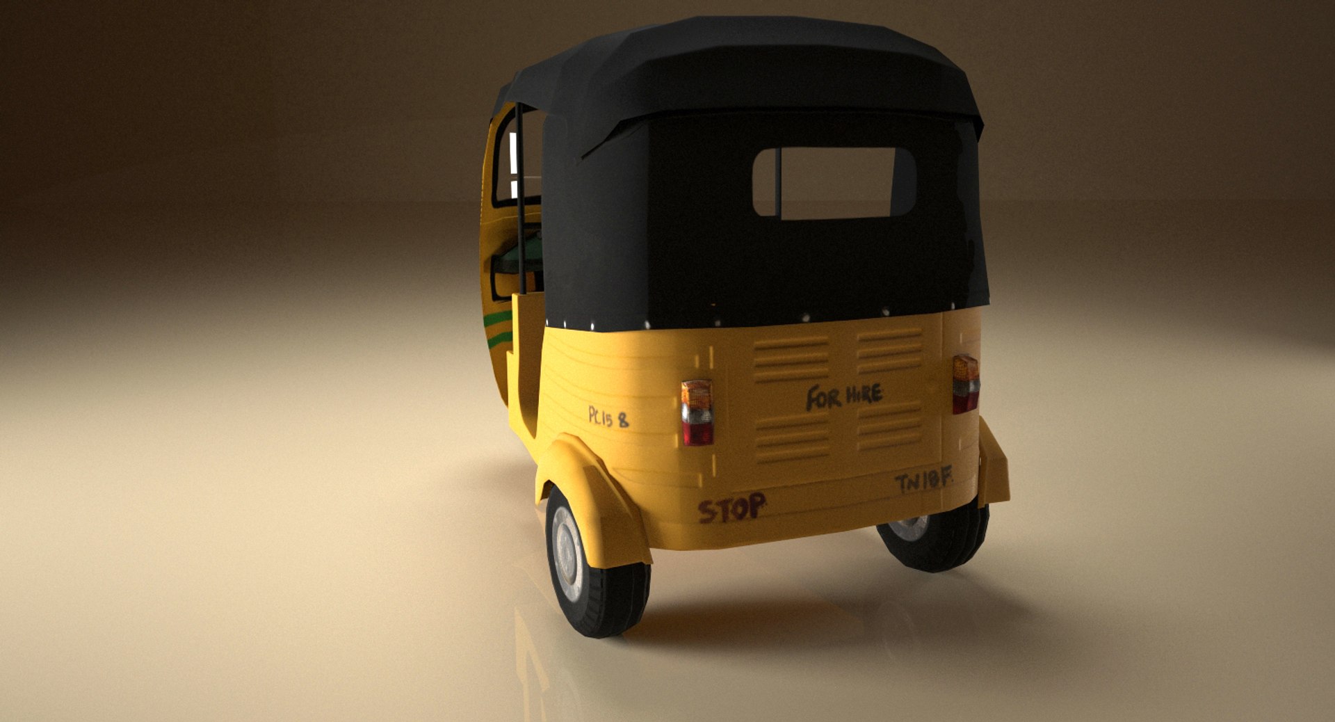 3d Auto Rickshaw