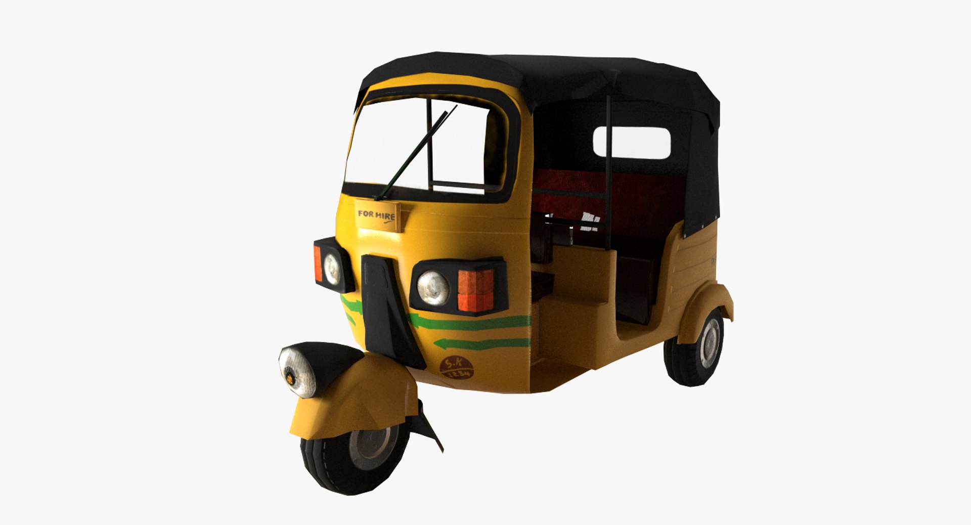 3d Auto Rickshaw