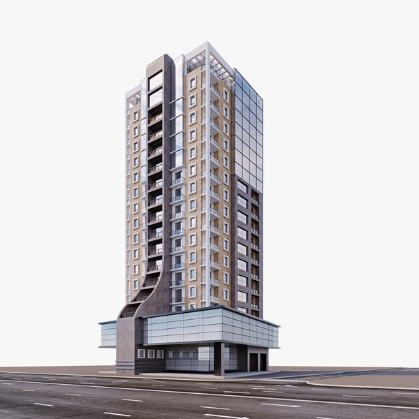 Modern building model - TurboSquid 1308513