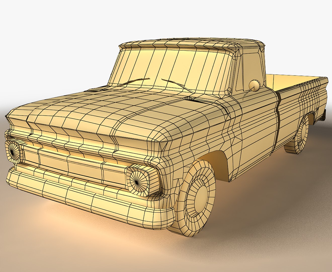 3D Chevy C10 Pickup Model - TurboSquid 1321034