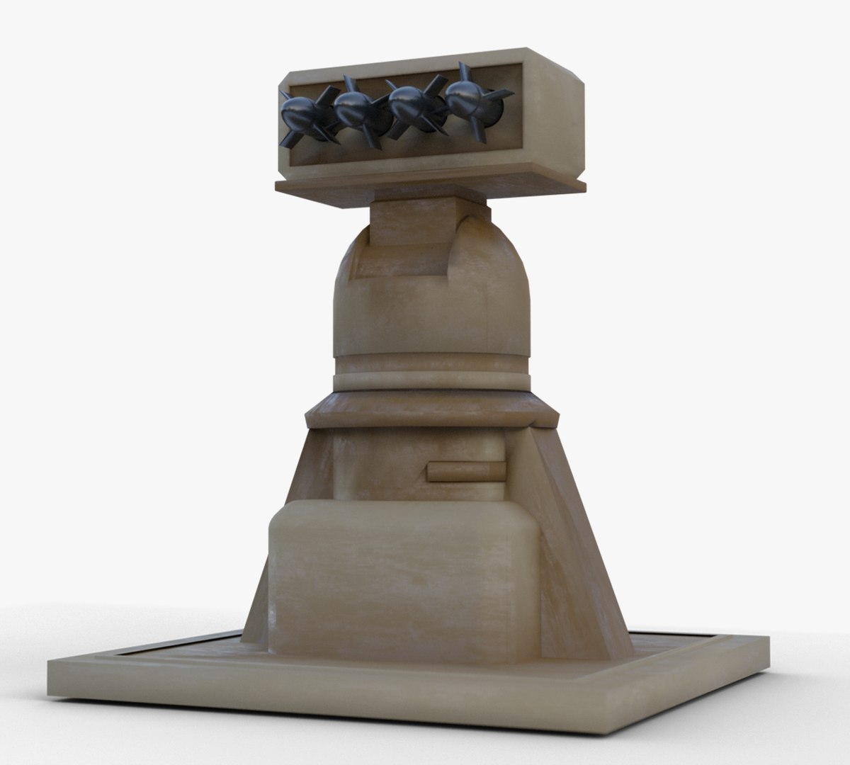 Low Poly Missile Launcher 3D model - TurboSquid 1837071