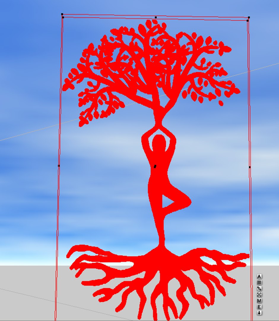 Tree life silhouette symbol model - TurboSquid 1473615