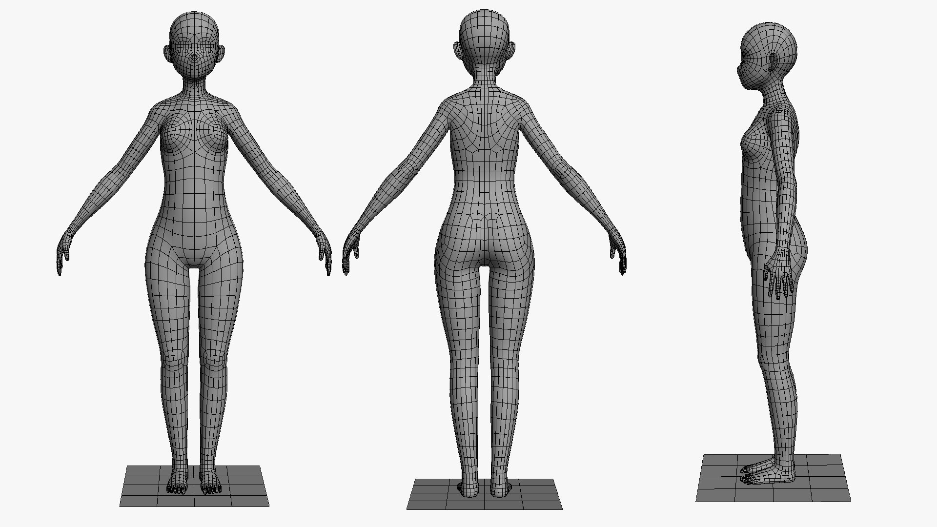 3D Sculpt Base Mesh F - TurboSquid 2046866