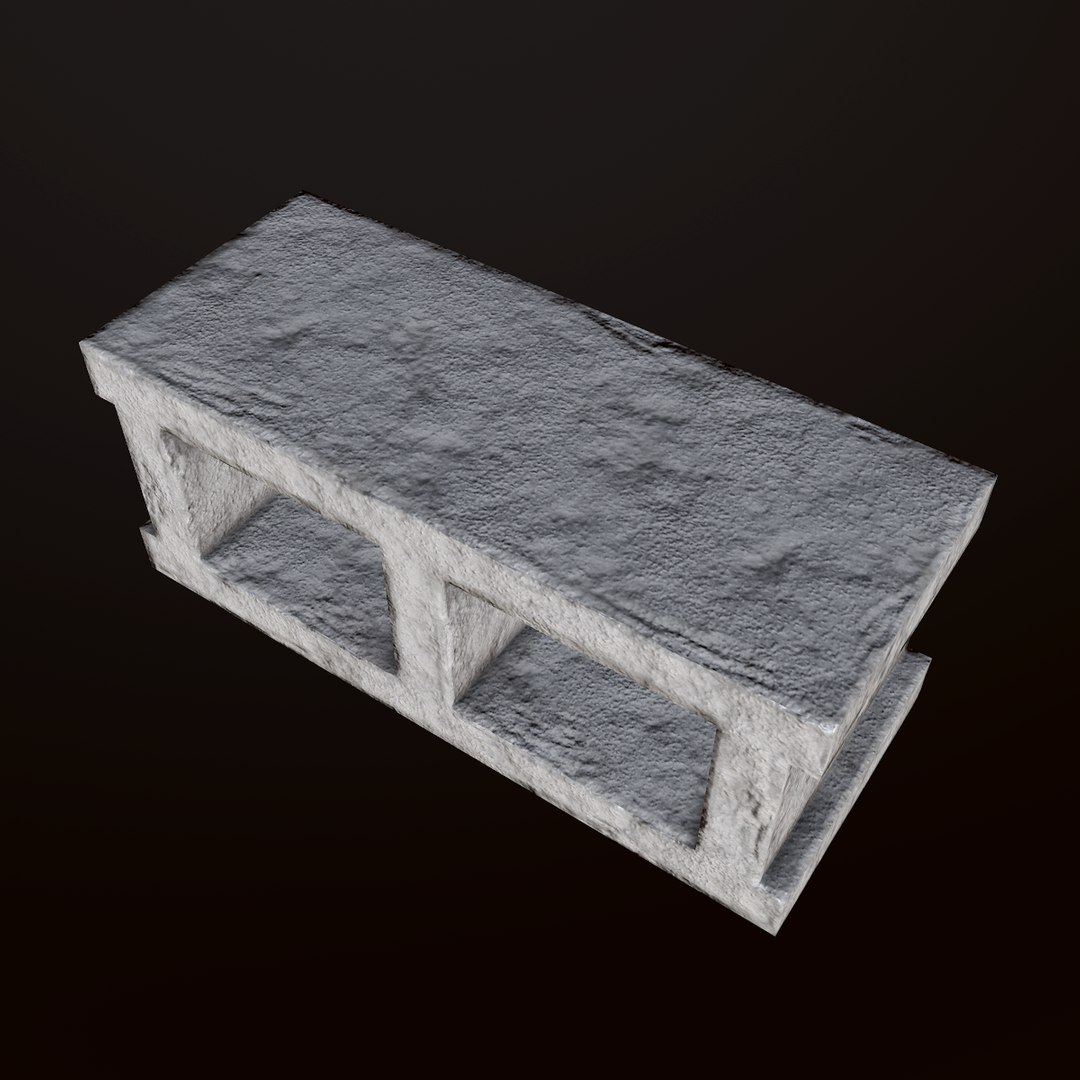 3D Pbr Ready Cinderblock - TurboSquid 1239265