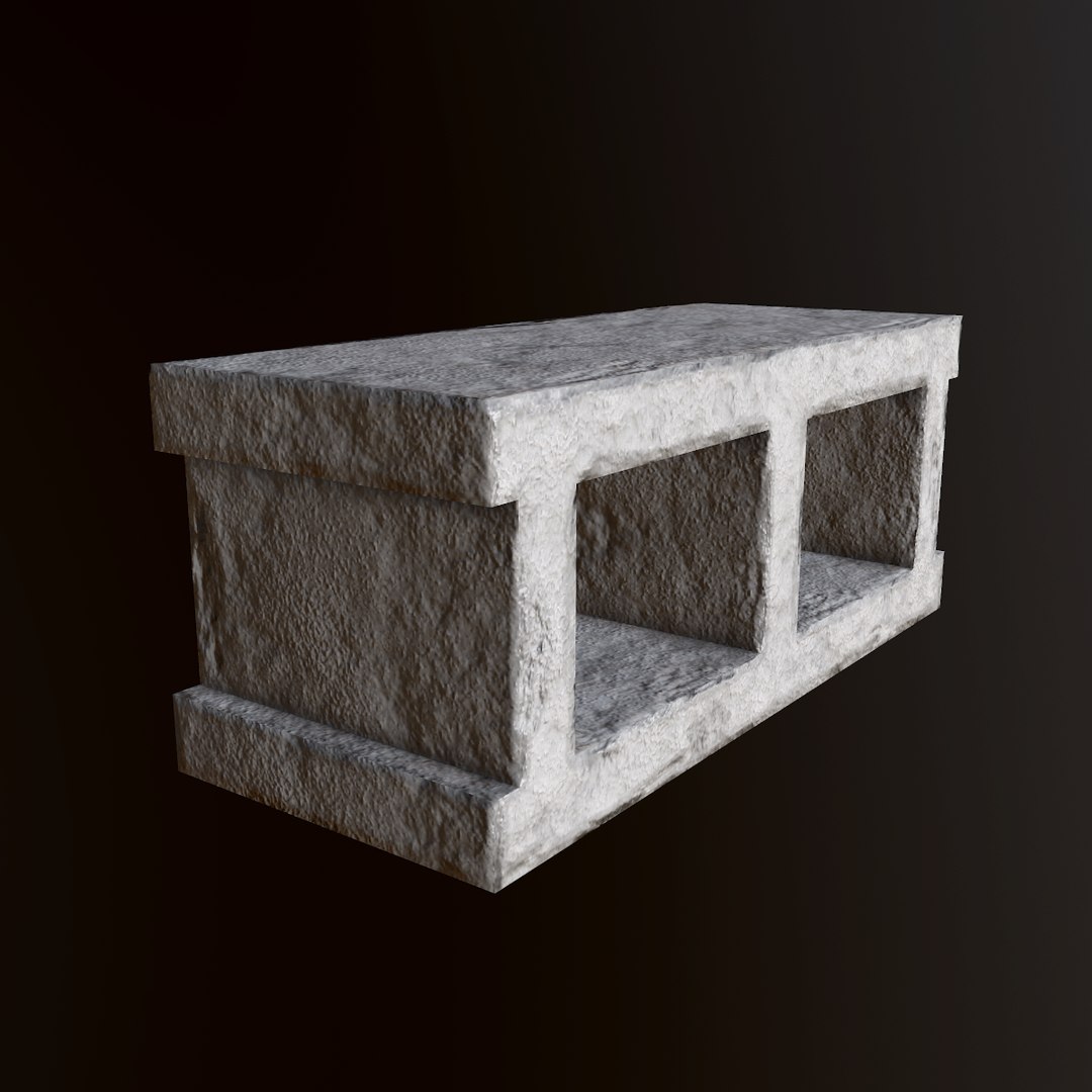 3D Pbr Ready Cinderblock - TurboSquid 1239265