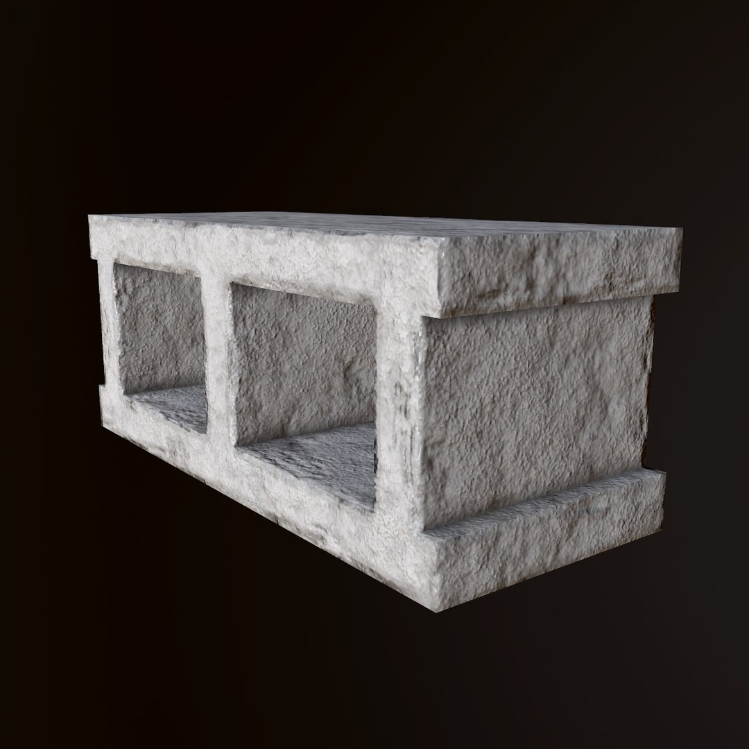3D Pbr Ready Cinderblock - TurboSquid 1239265
