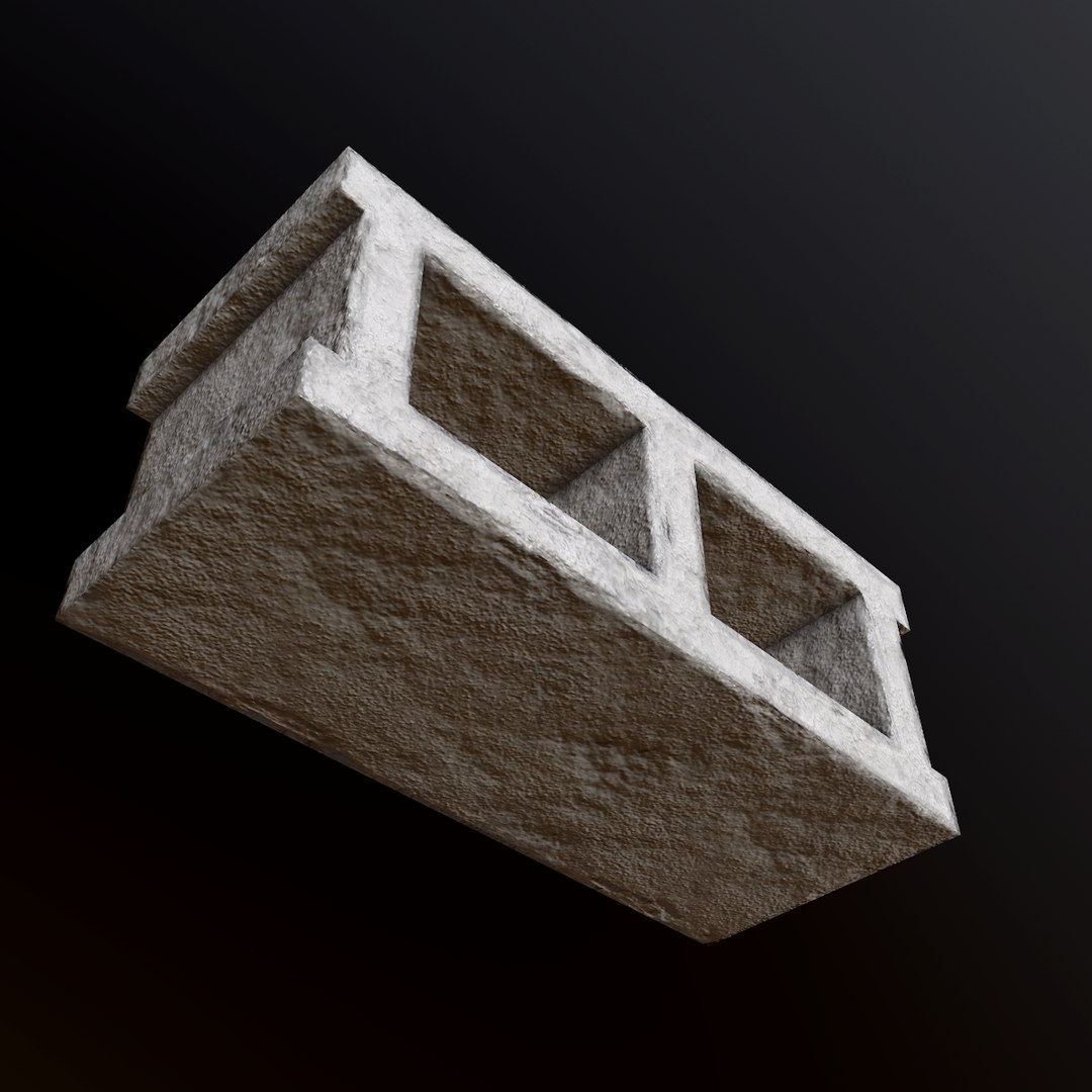 3D Pbr Ready Cinderblock - TurboSquid 1239265