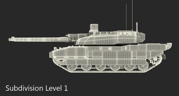 3d tank amx-56 leclerc united nations model