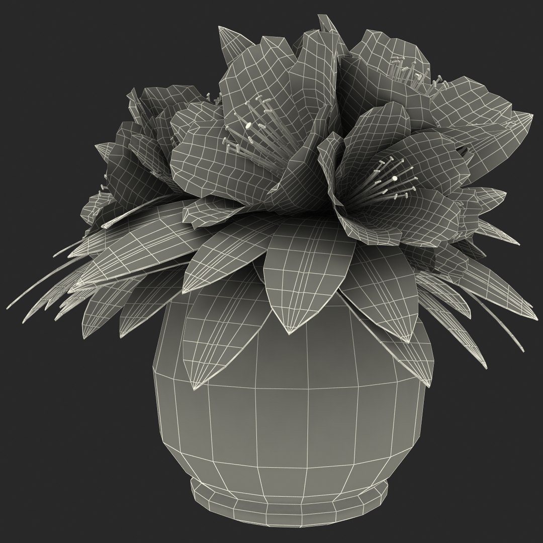 3ds max azalea flower