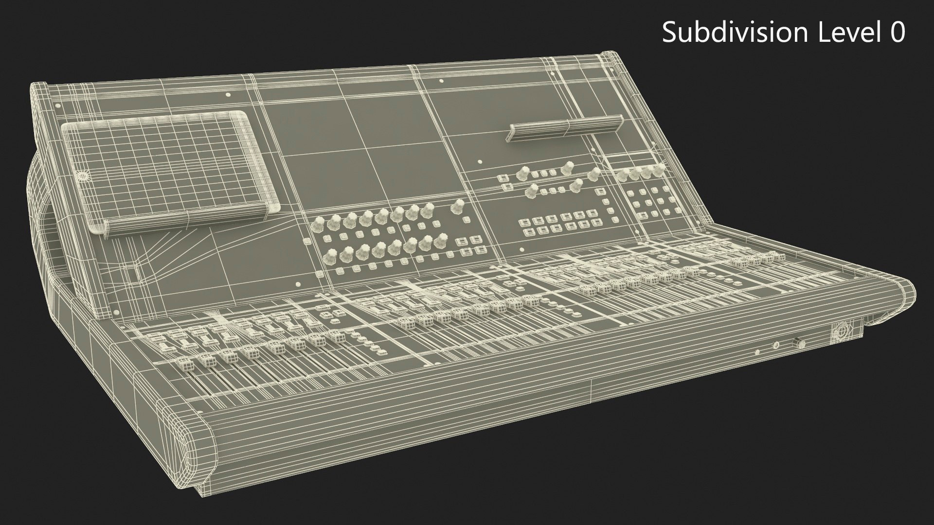 Live Mixing Console Grey 3D Model - TurboSquid 2259023