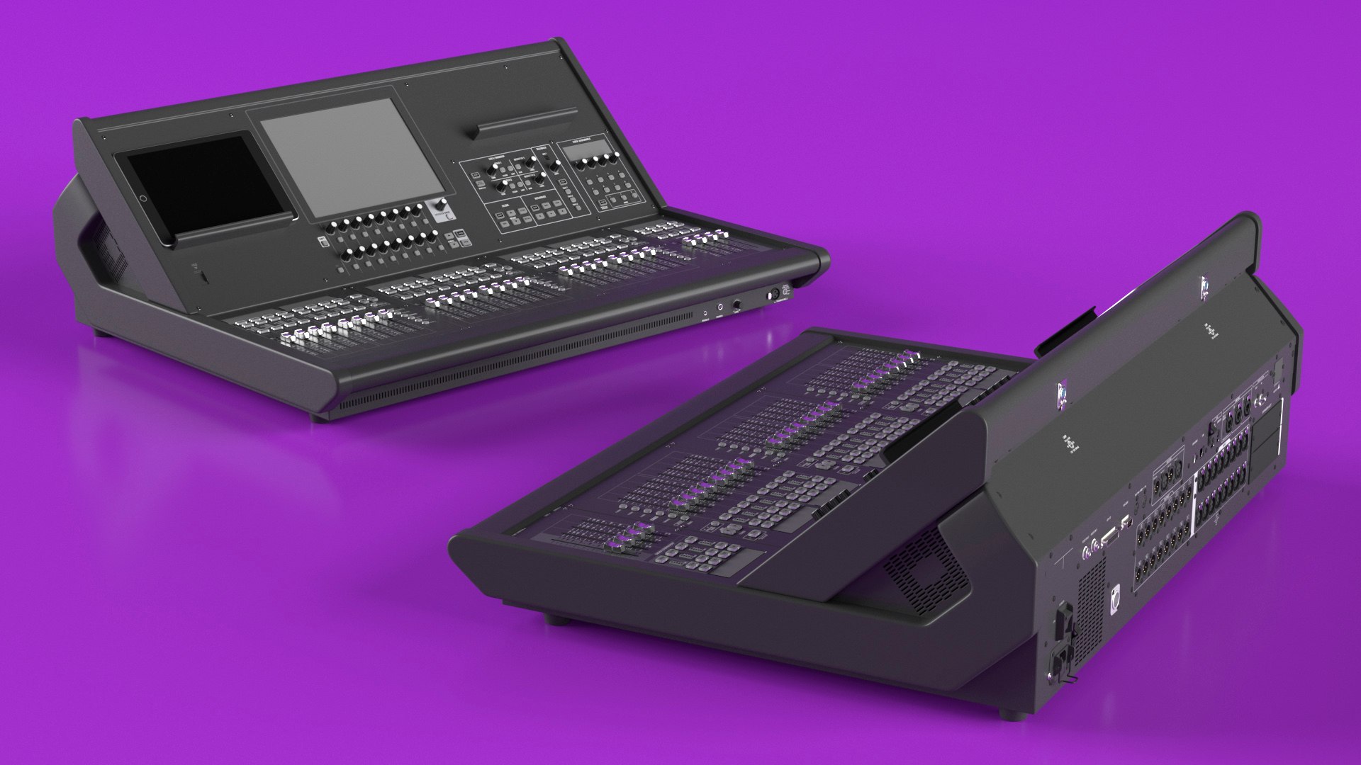 Live Mixing Console Grey 3D Model - TurboSquid 2259023