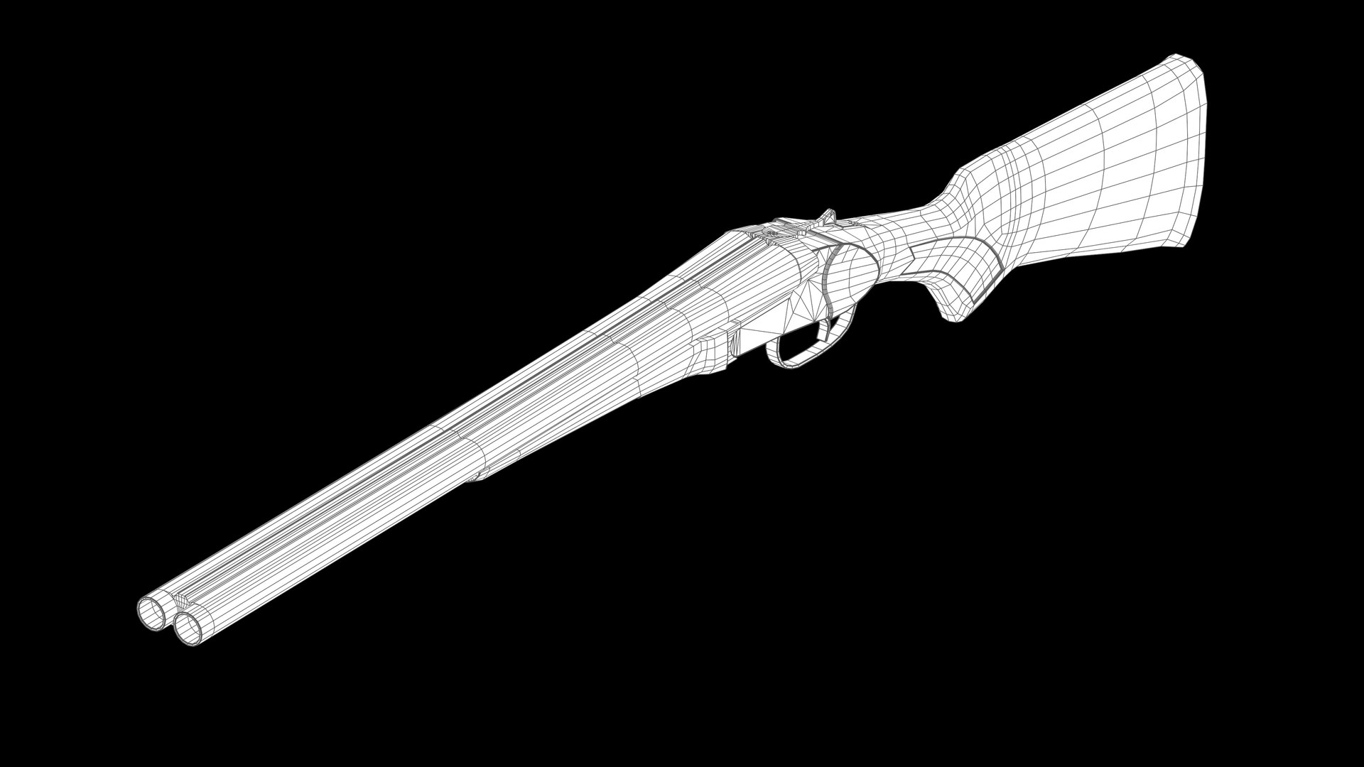 3D Double Barreled Remington Shotgun PBR Low-poly 3D Model - TurboSquid ...