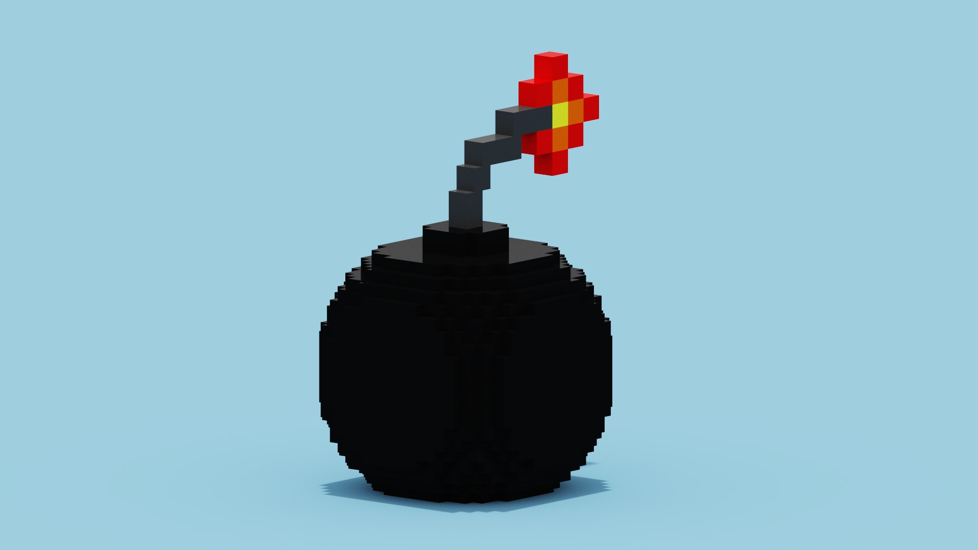 Voxel Bomb 3D - TurboSquid 2017410