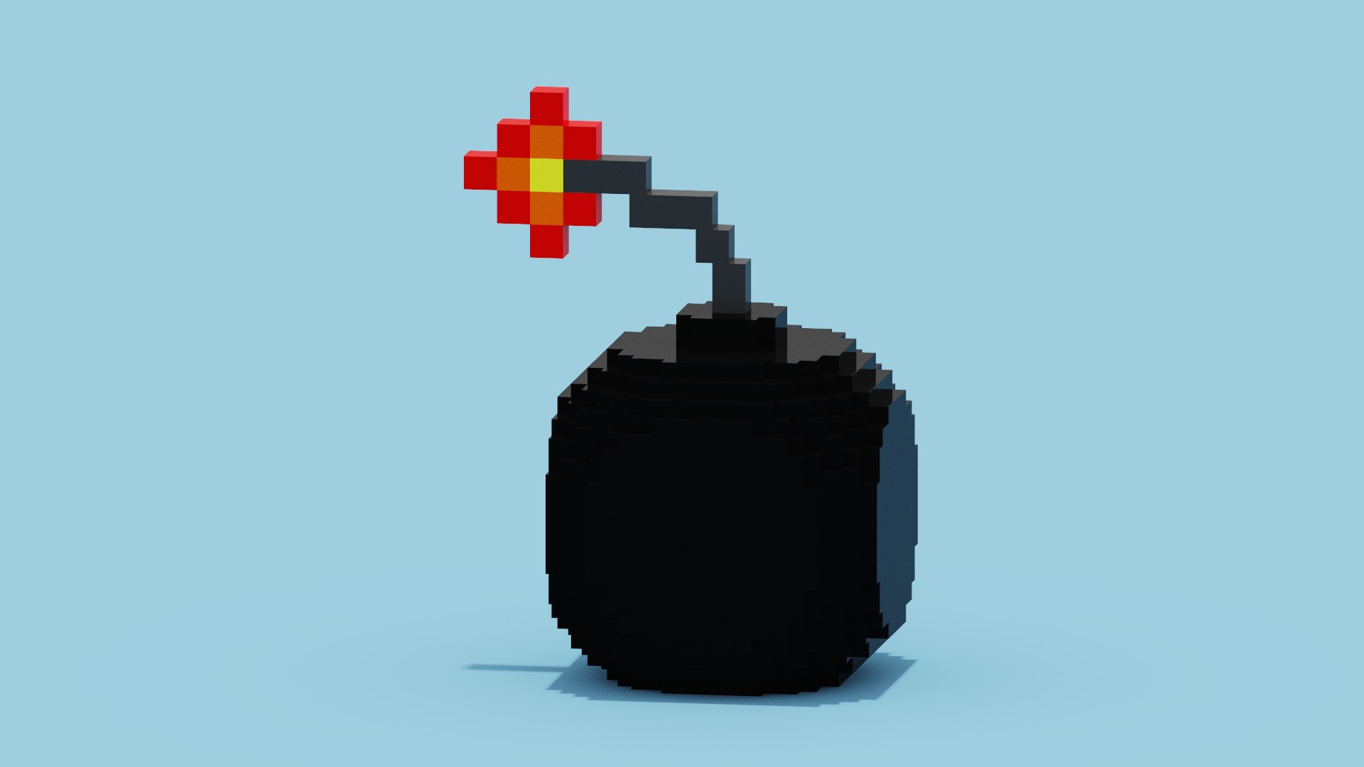 Voxel Bomb 3D - TurboSquid 2017410