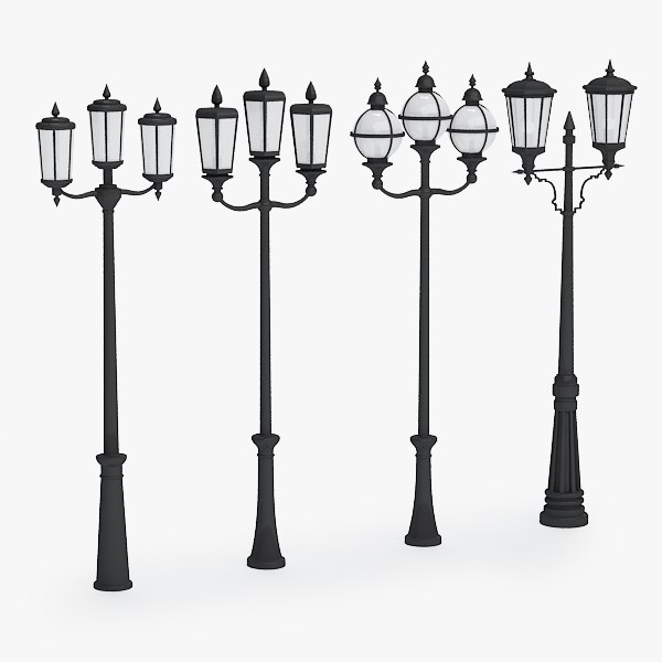 3d model of street lamp