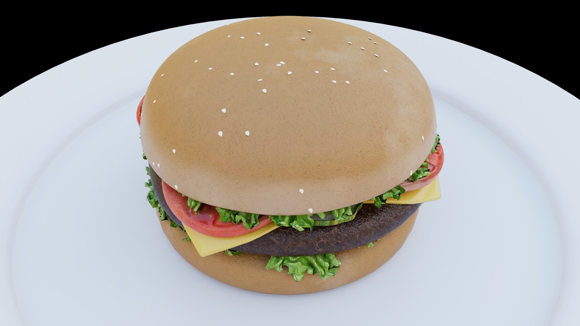 Burger 3D Model - TurboSquid 1962198