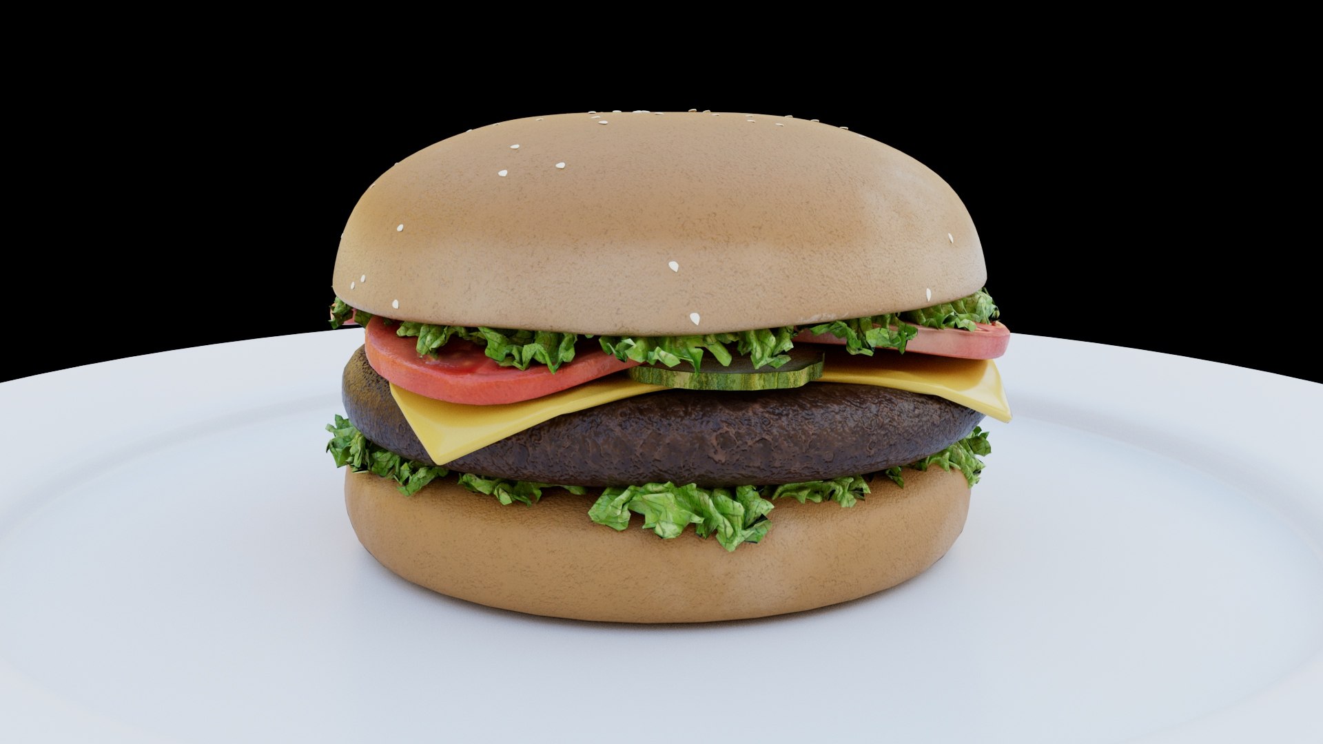 Burger 3D Model - TurboSquid 1962198