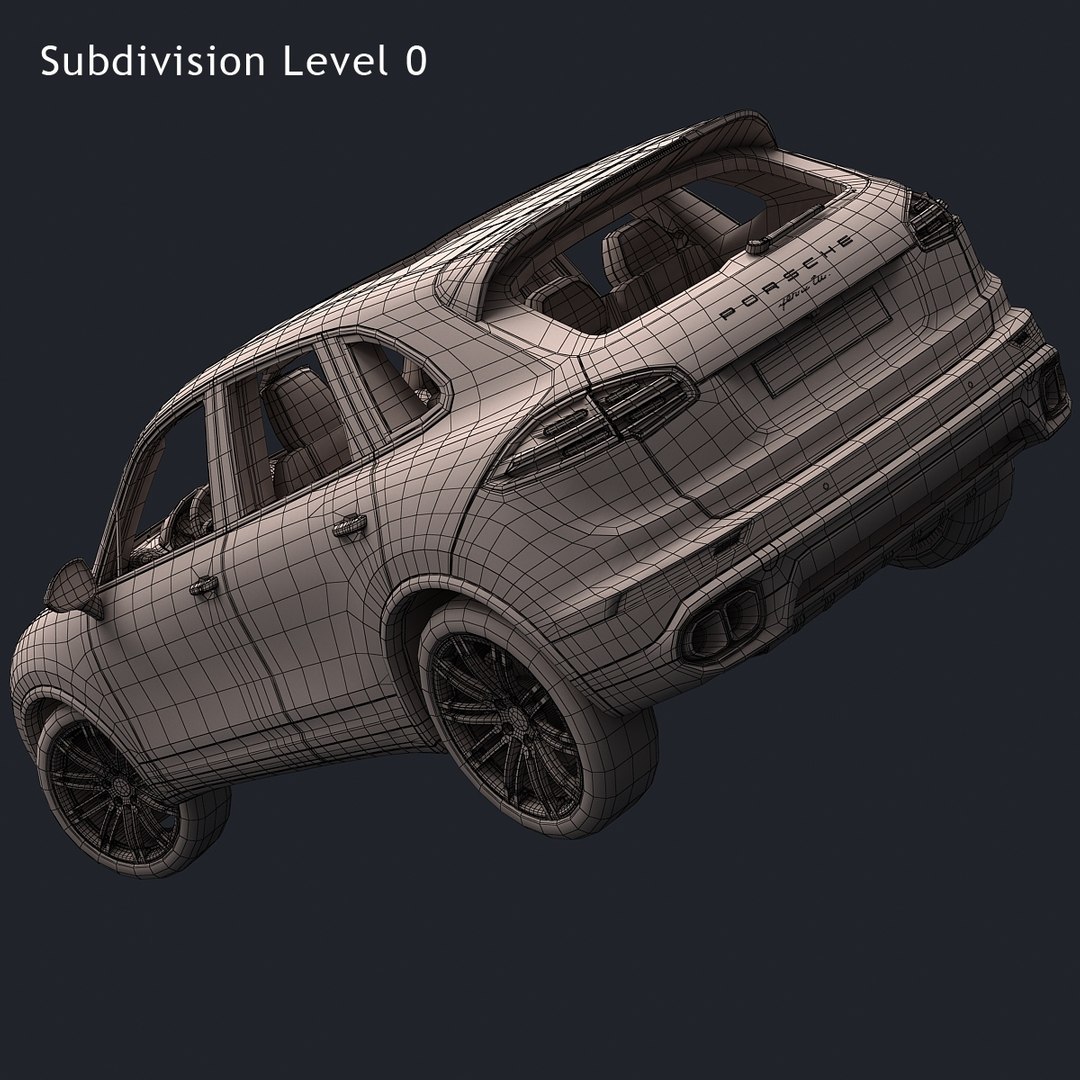 2015 Porsche Cayenne Turbo 3d Model