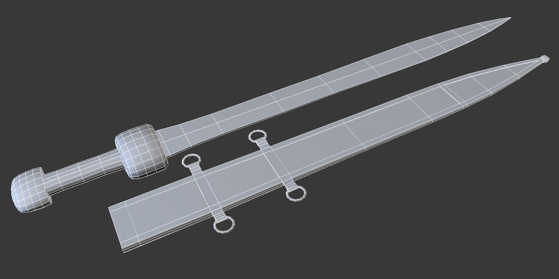 Roman Gladius Sword Weapon 3d Model