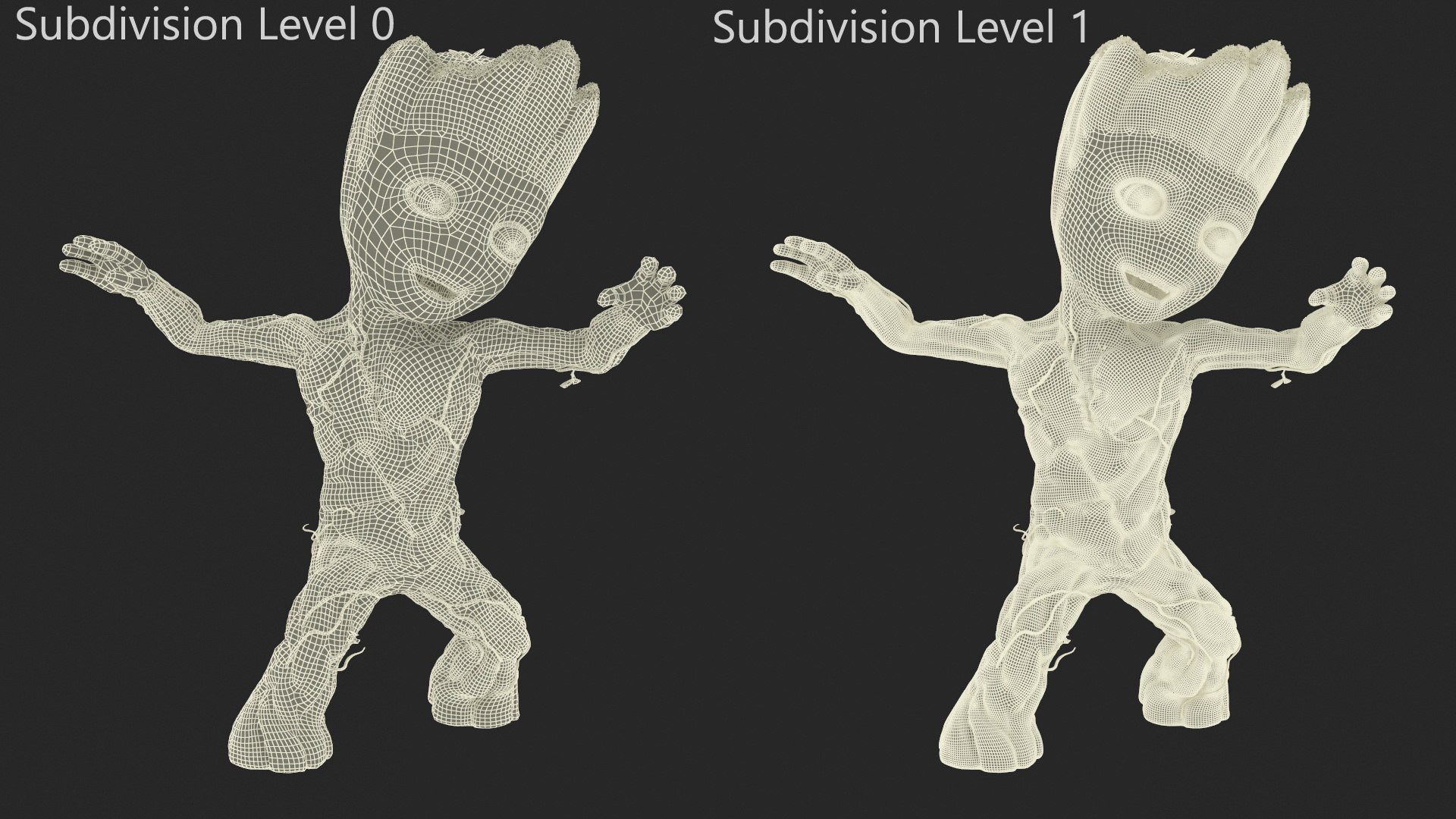 3D Little Groot Character Dancing Pose Model - TurboSquid 2270138