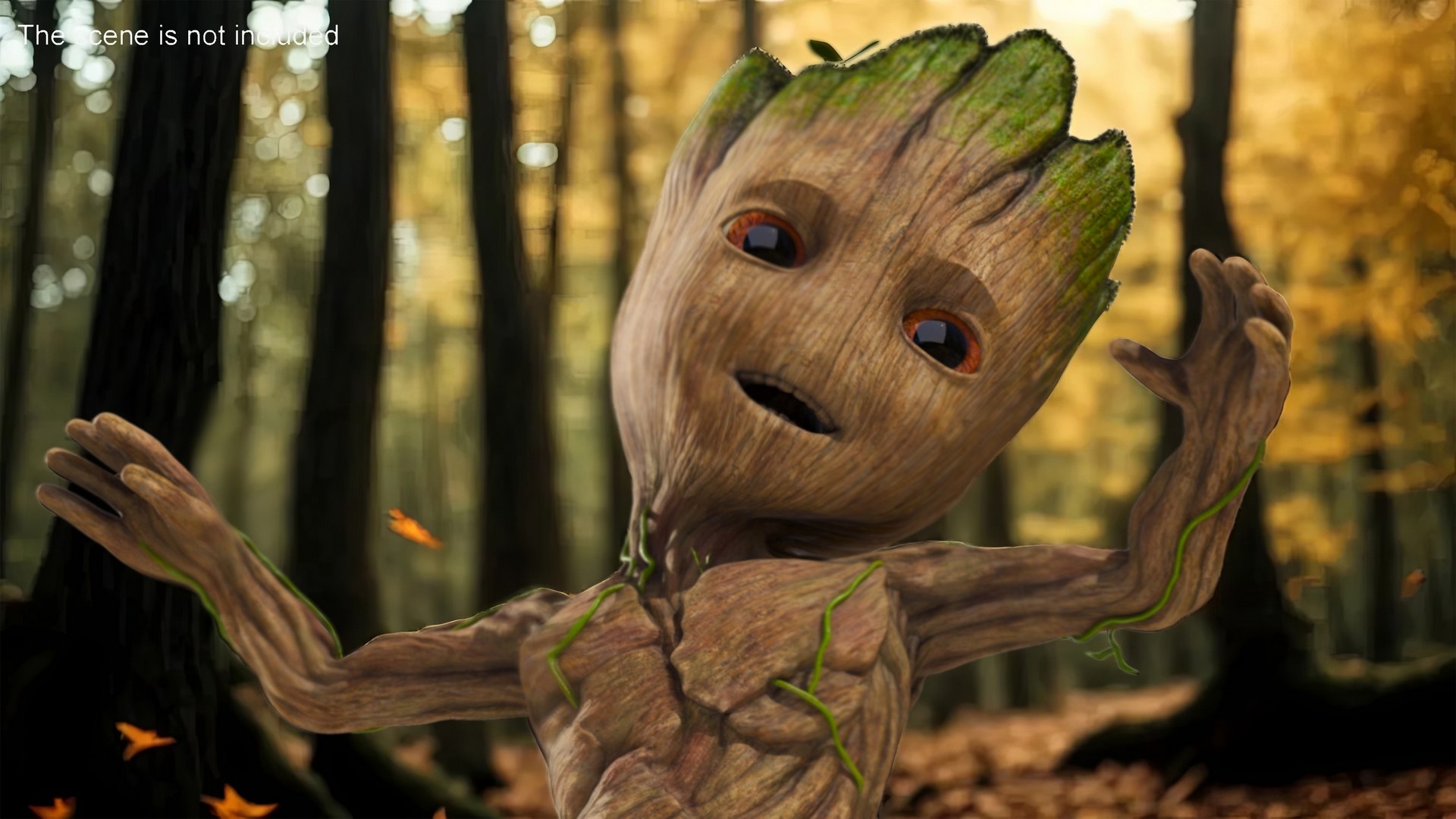 3D Little Groot Character Dancing Pose Model - TurboSquid 2270138