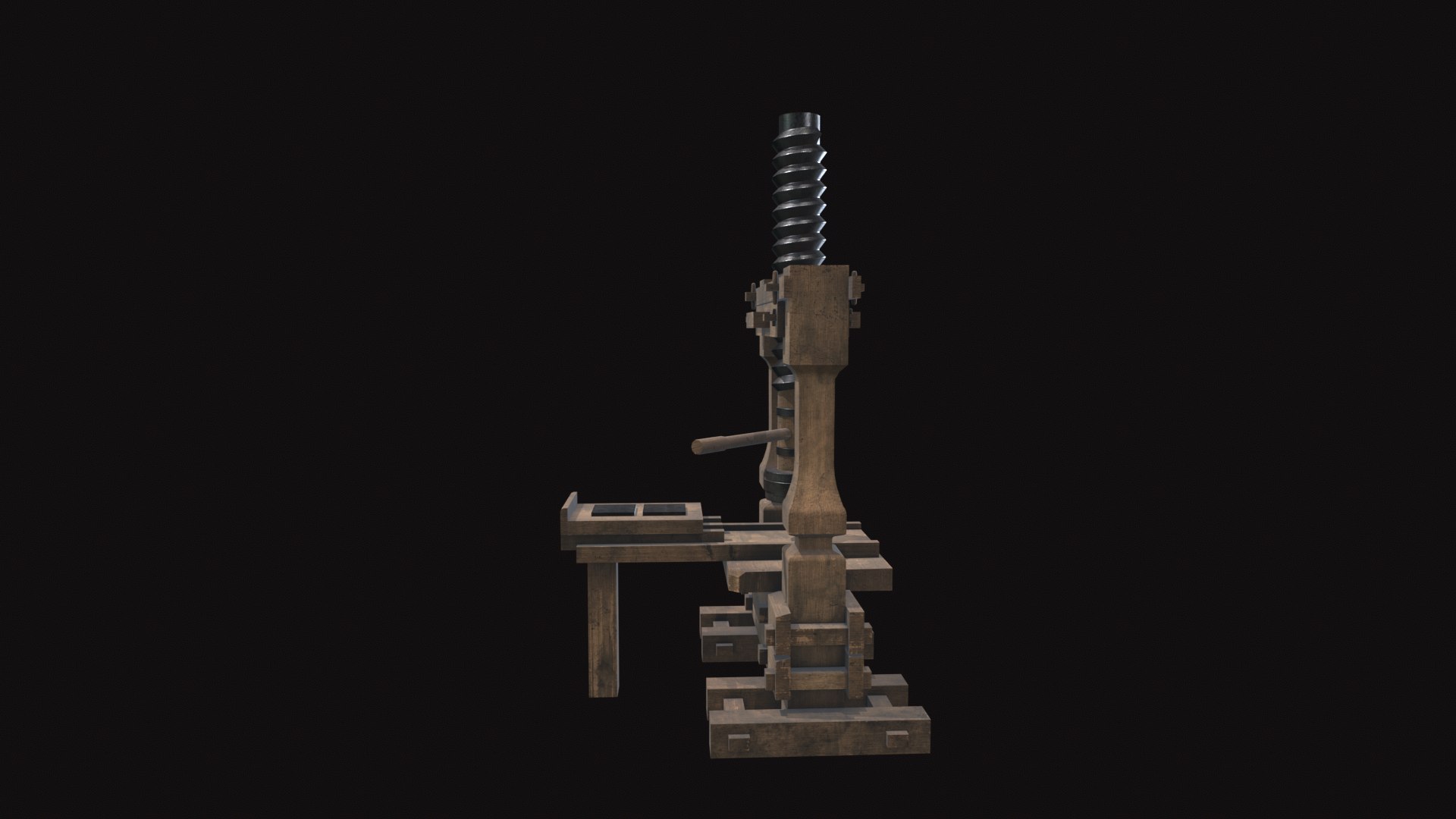 Medieval Press Machine 3D Model - TurboSquid 2320501