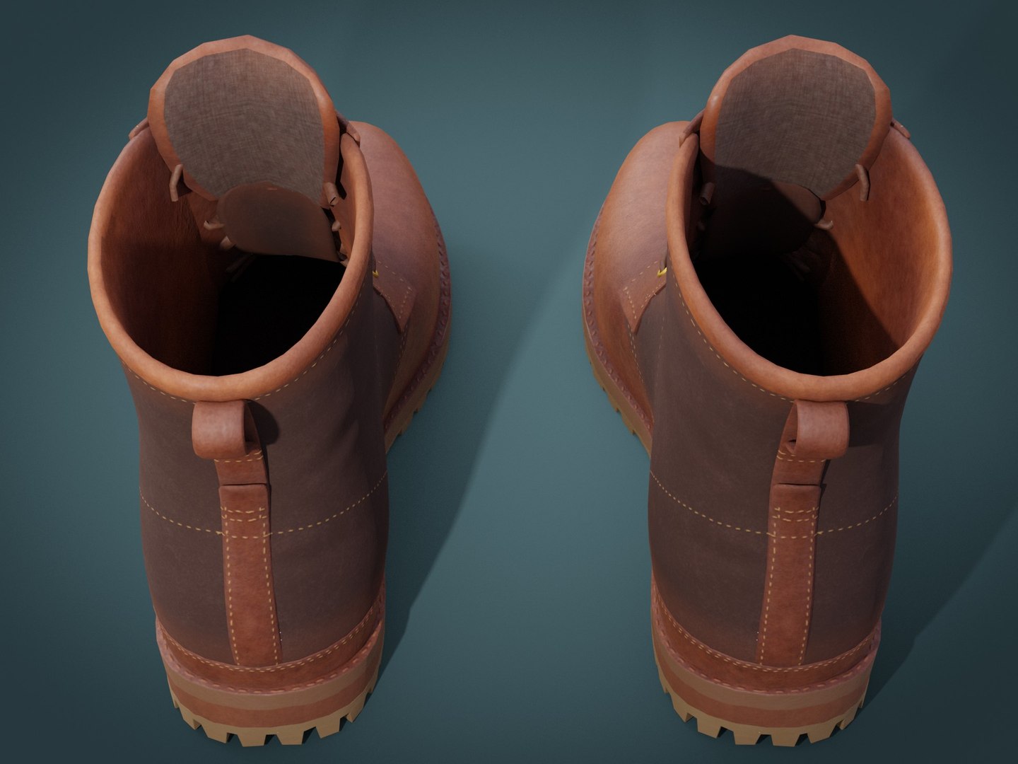 Old leather boots 3D model - TurboSquid 1474764