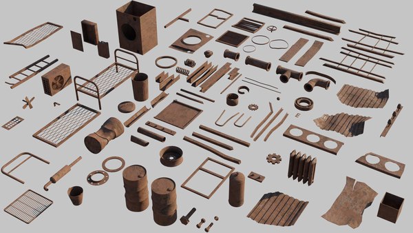 Metal Scrap 3D - TurboSquid 1824401