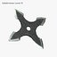 Japanese Shuriken Shurikenpack01 3d Obj
