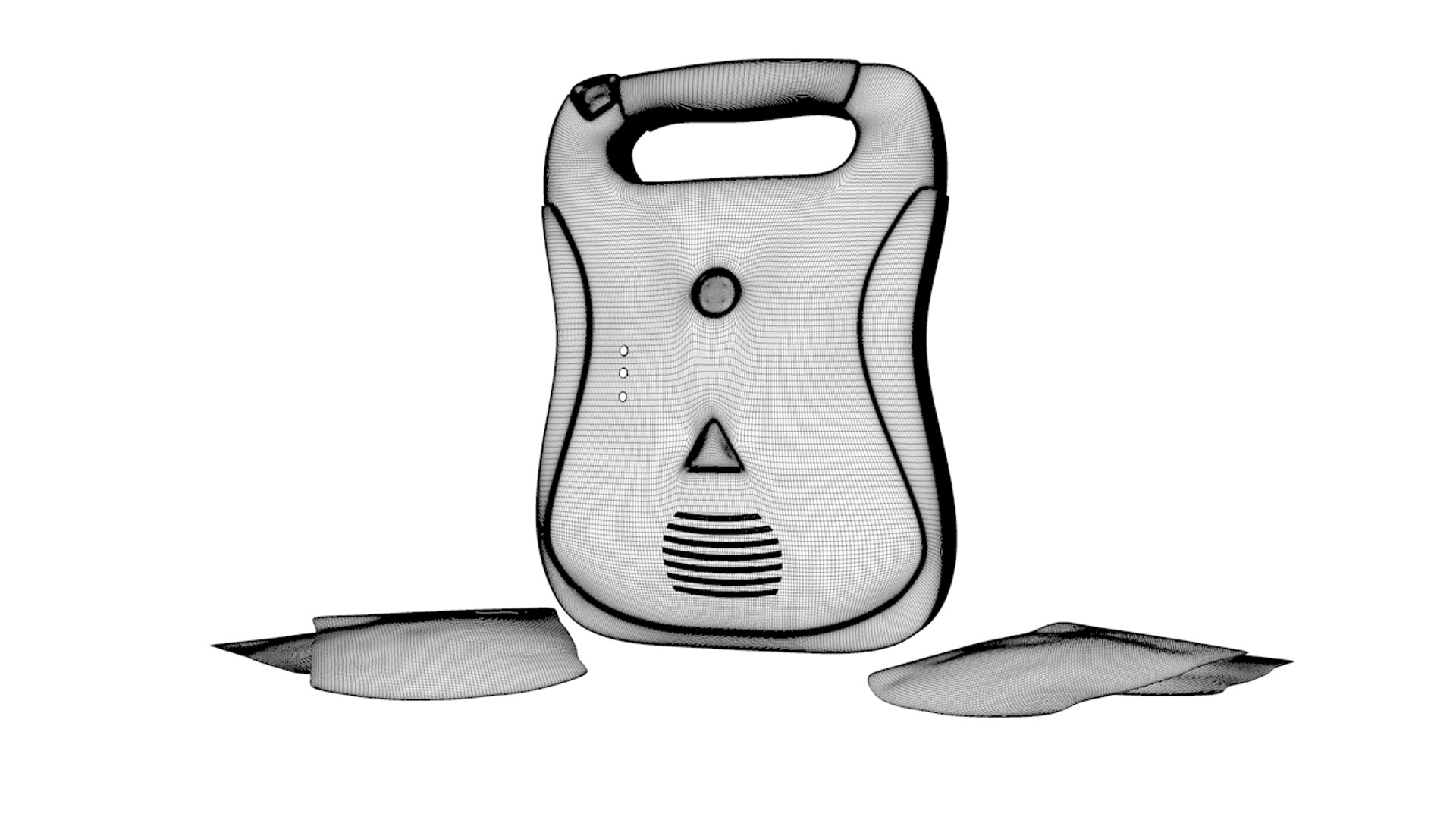 3d Model Defibrillator Defib Medical